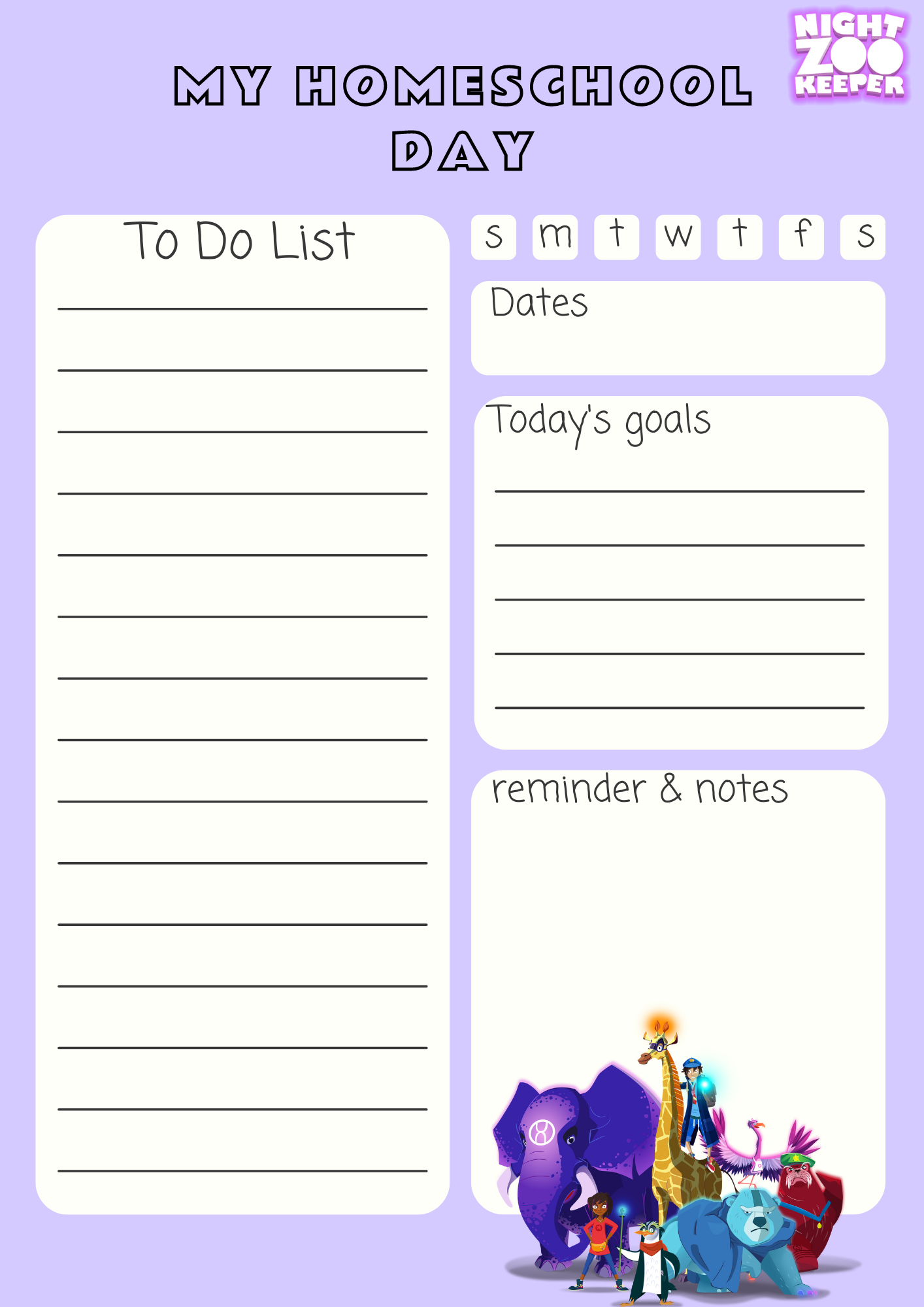 How To Organize Your Homeschool Day | Night Zookeeper Blog